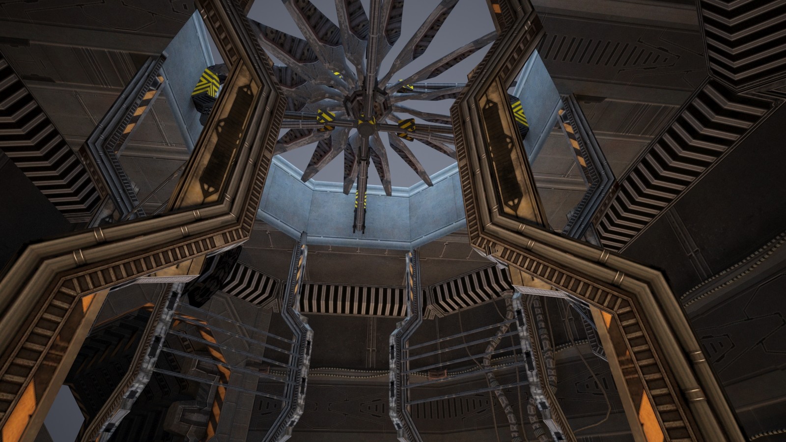 A 3D model of steel future vertical ventilation - 3DHunt.co