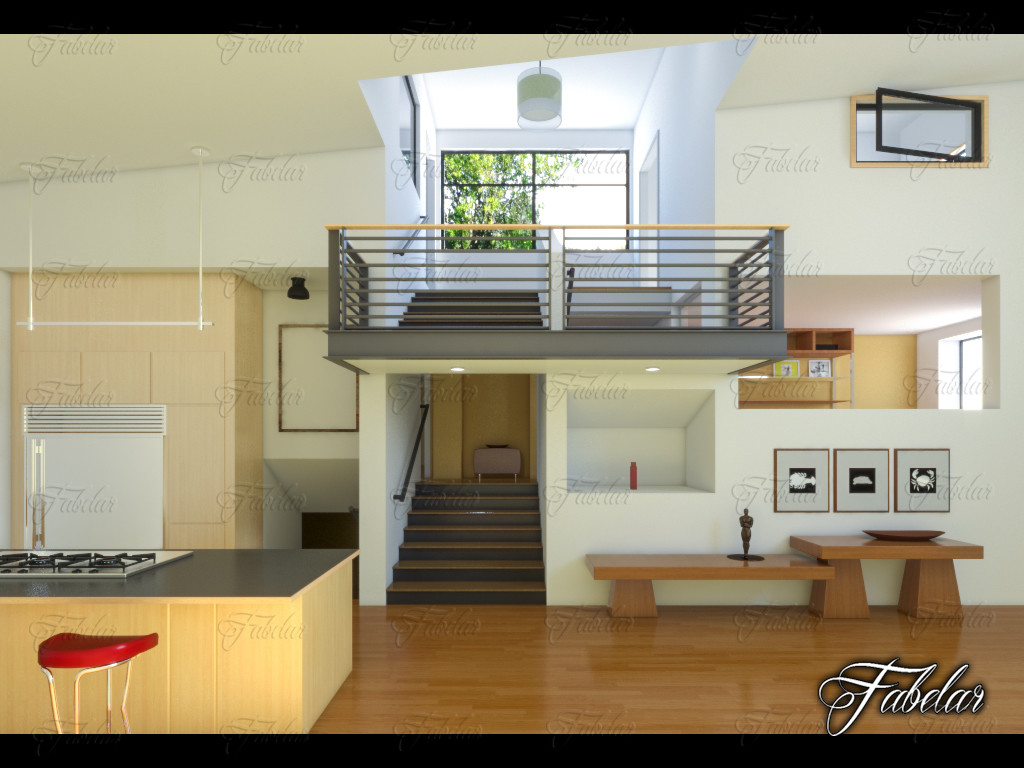 Split Level 25 3D model - 3DHunt.co