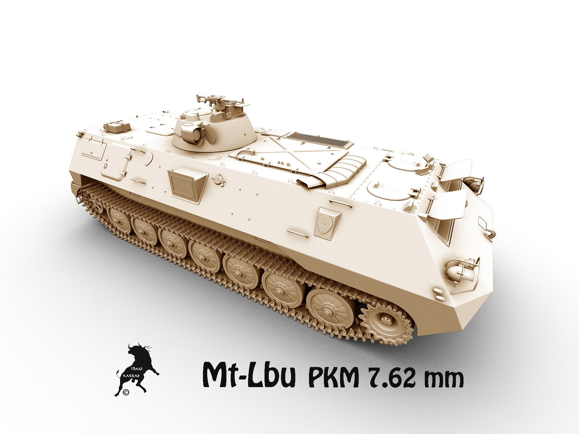 Mt-Lbu PKM 7,62 mm 3D Model - 3DHunt.co