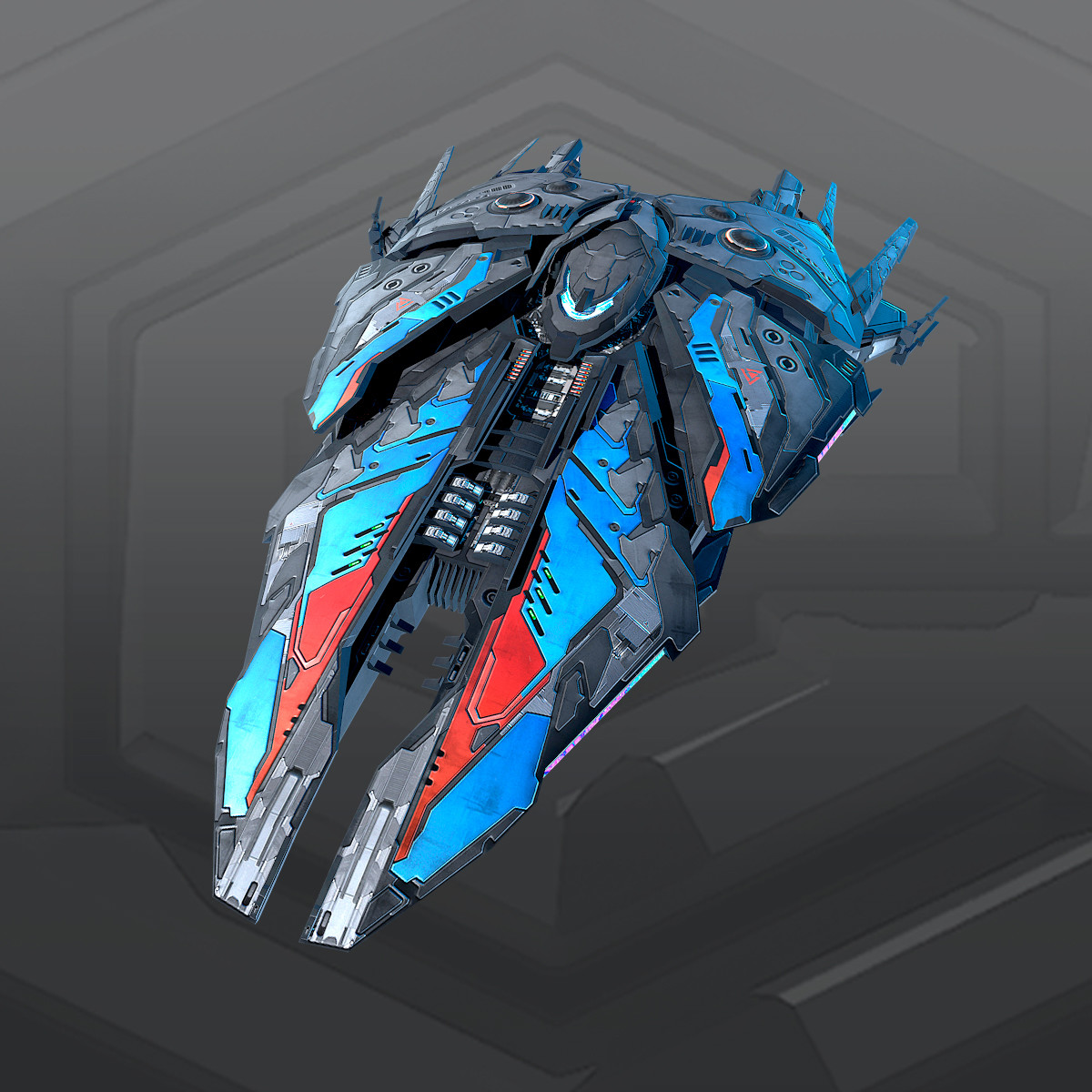 SF_Alien Destroyer A5 3D model 3D Model - 3DHunt.co