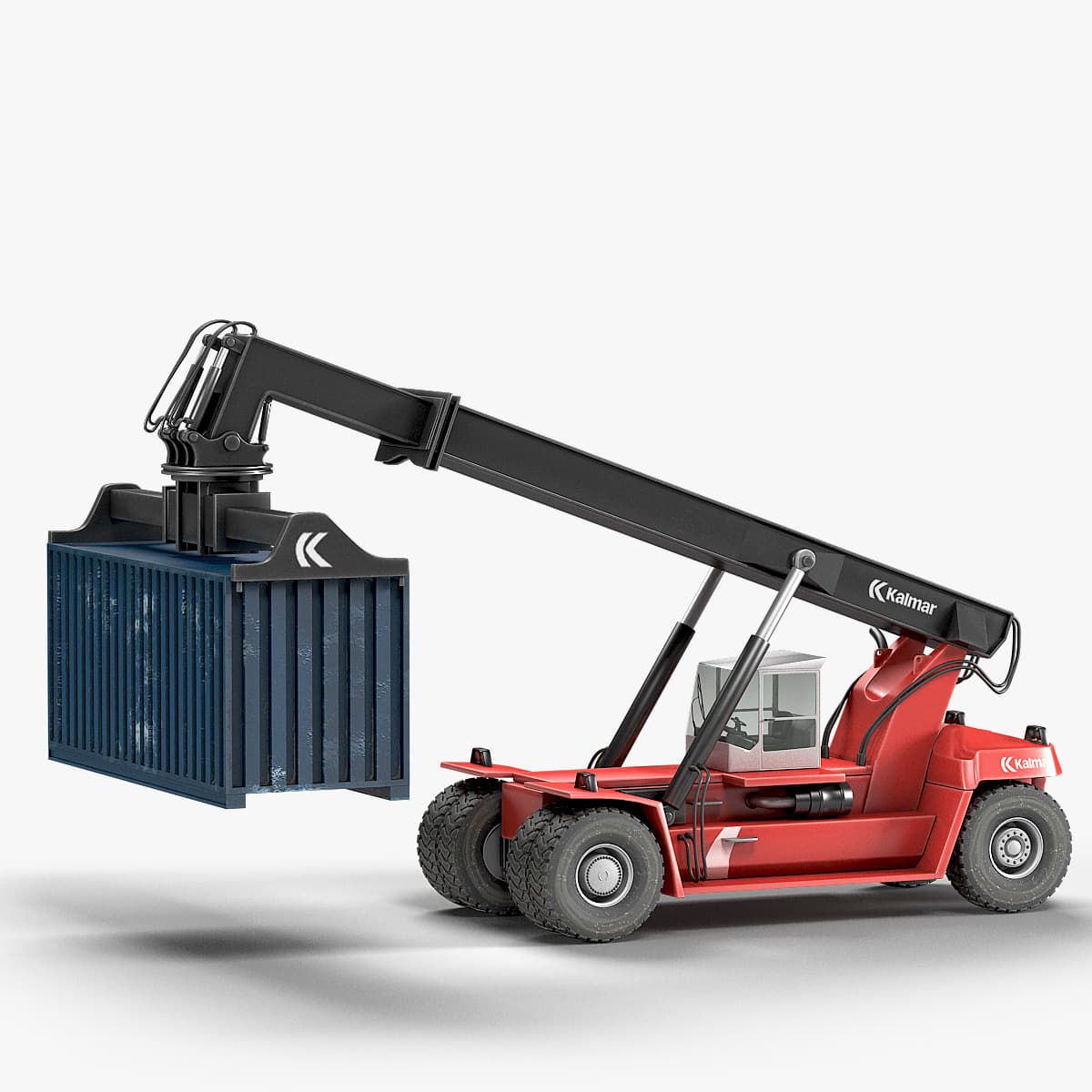 Kalmar Reach Stacker DRF450 3D Model - 3DHunt.co
