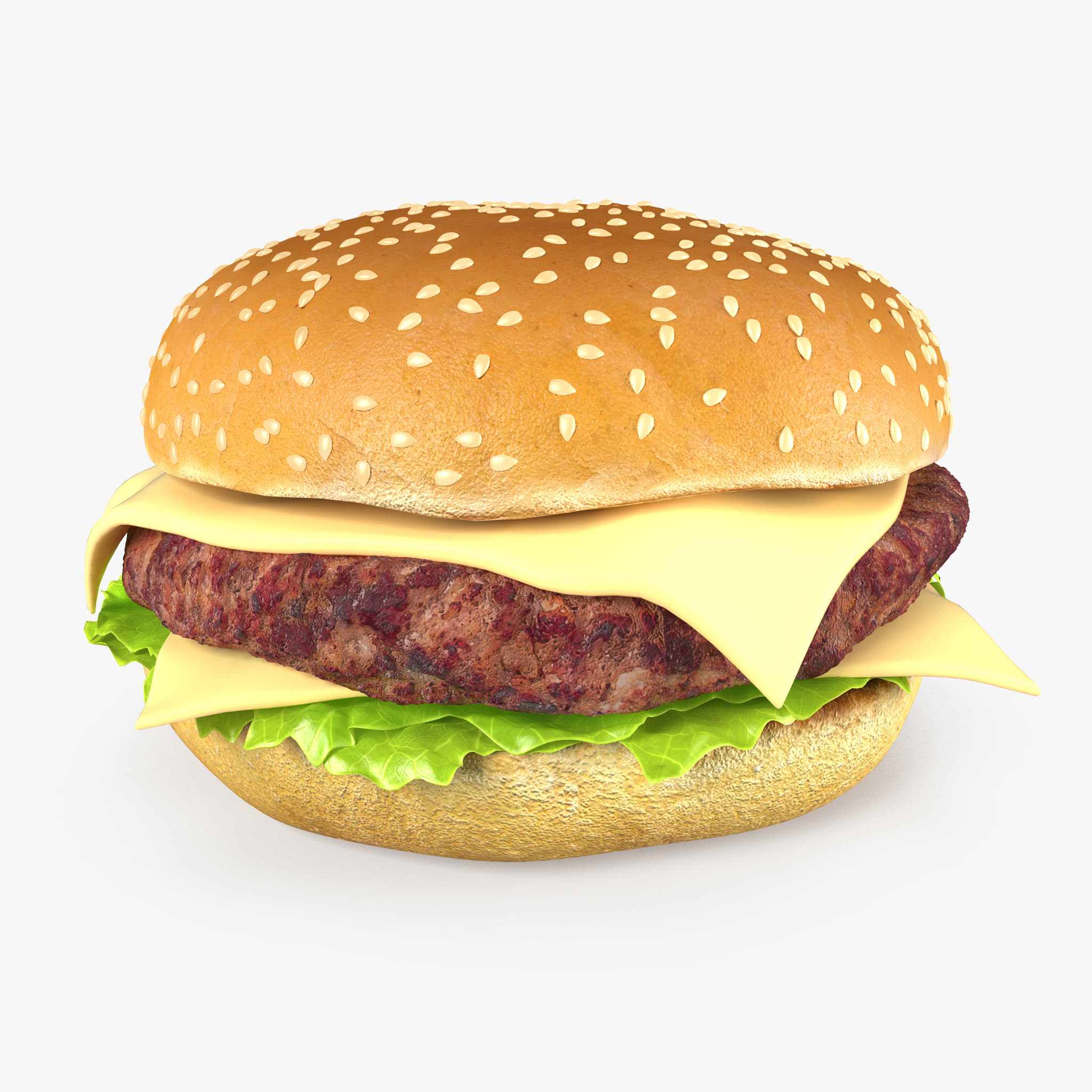 Cheeseburger 3D Model - 3DHunt.co