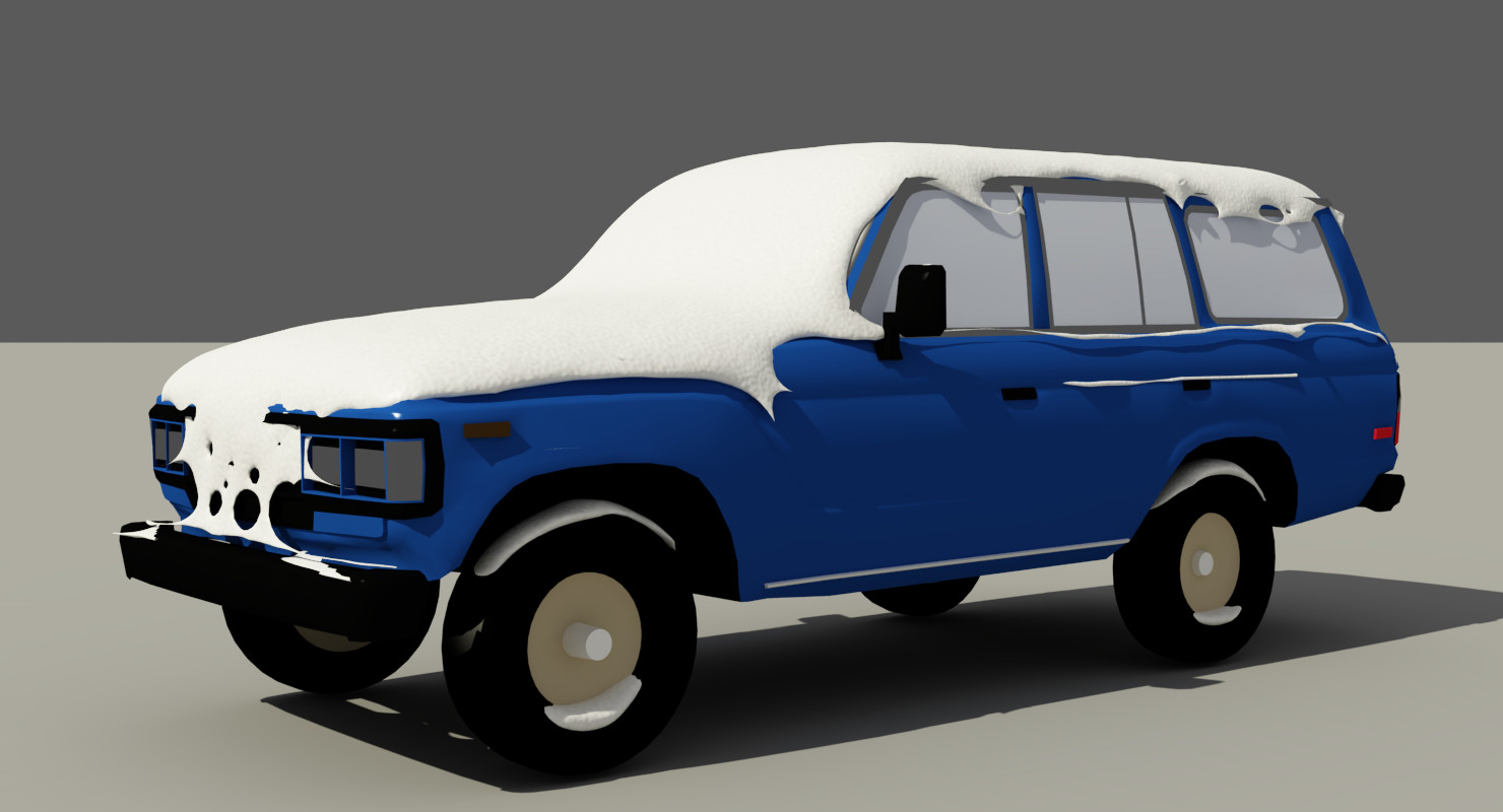 Snow Flow Car 3D Model - 3DHunt.co