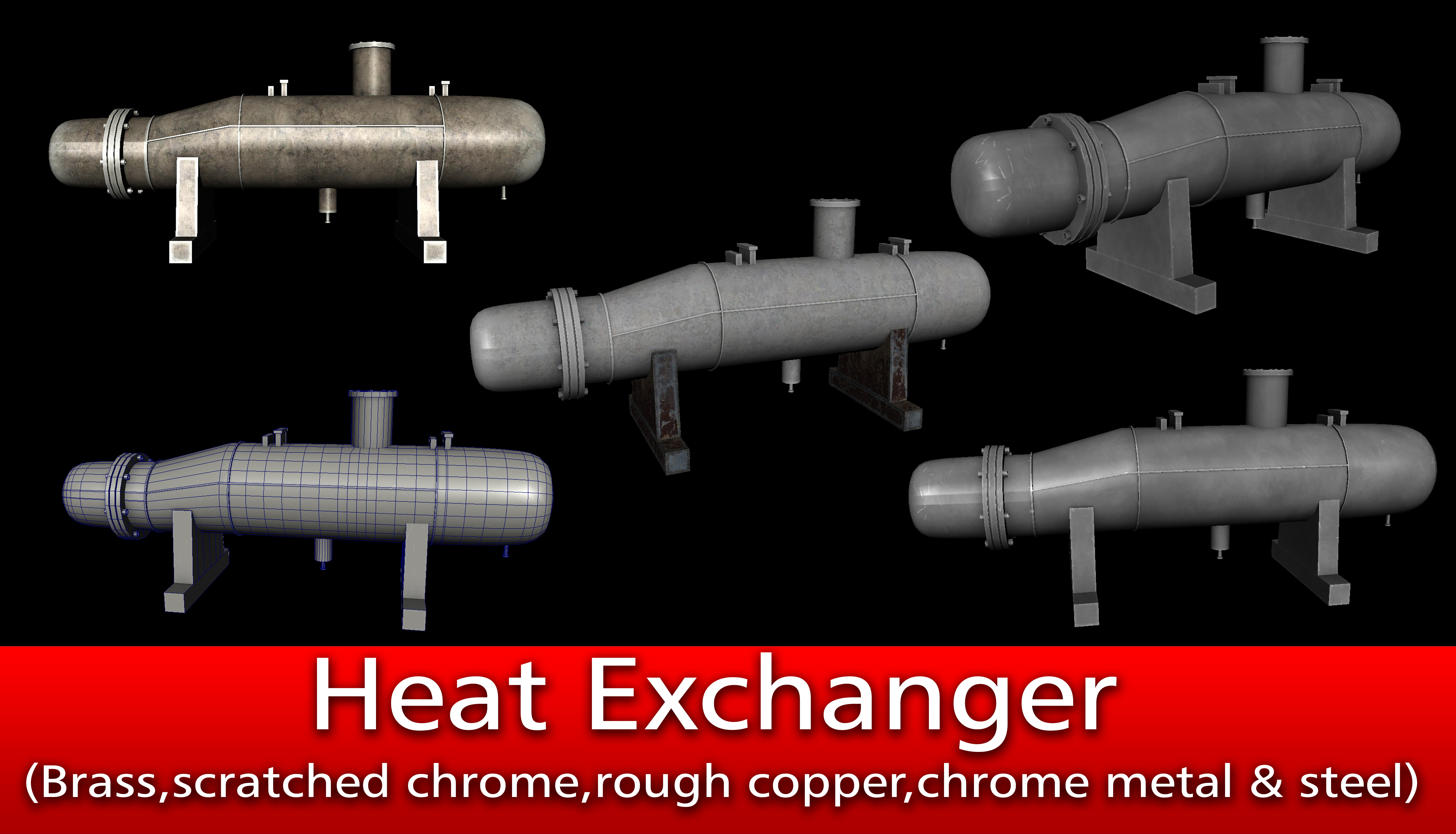 Heat Exchanger Pack 3D Model - 3DHunt.co