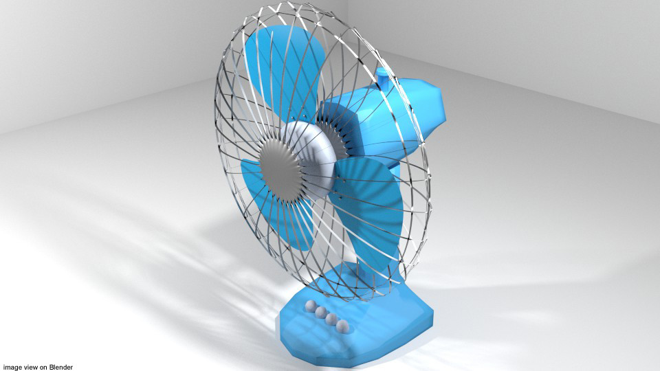 Fan - Desktop 3D Model - 3DHunt.co