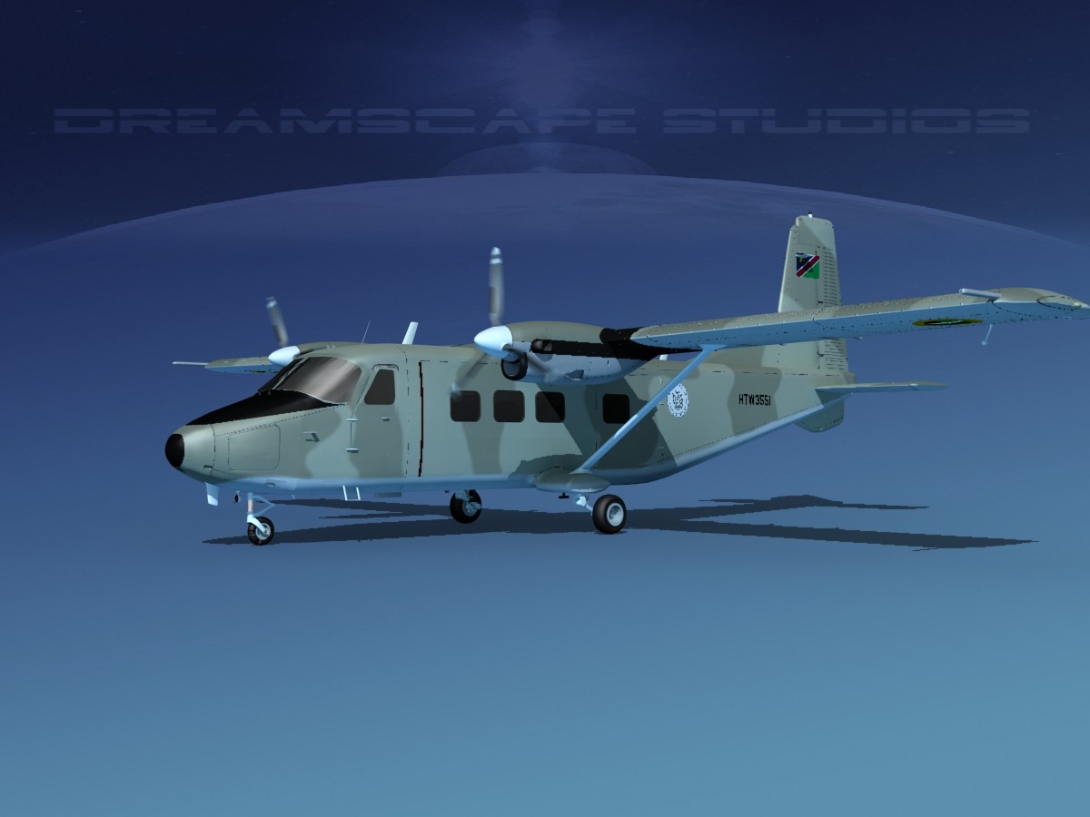 3D Harbin Y-12 II Military 2 model 3D Model - 3DHunt.co