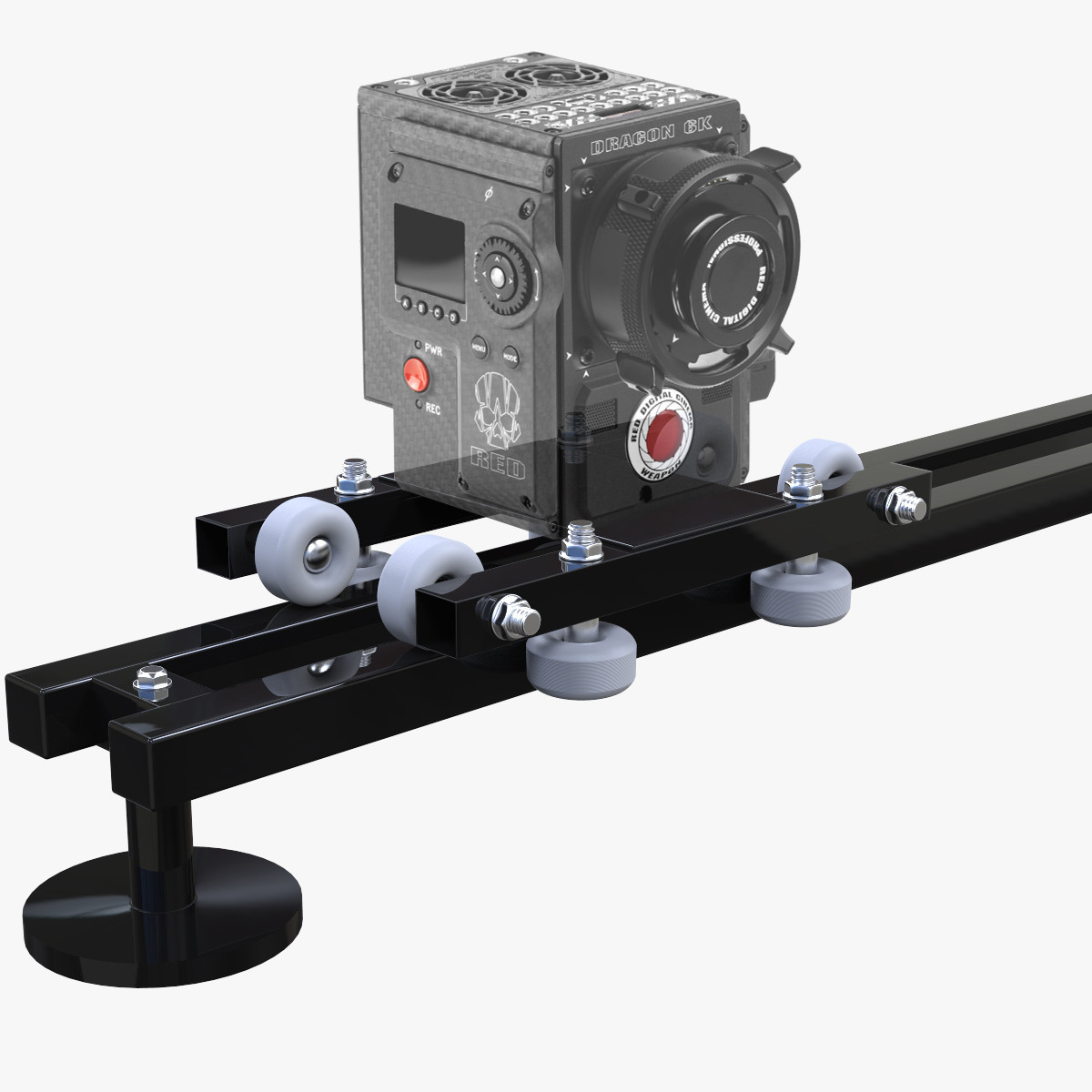 Dolly Camera on Dual Rail Slider 3D Model - 3DHunt.co