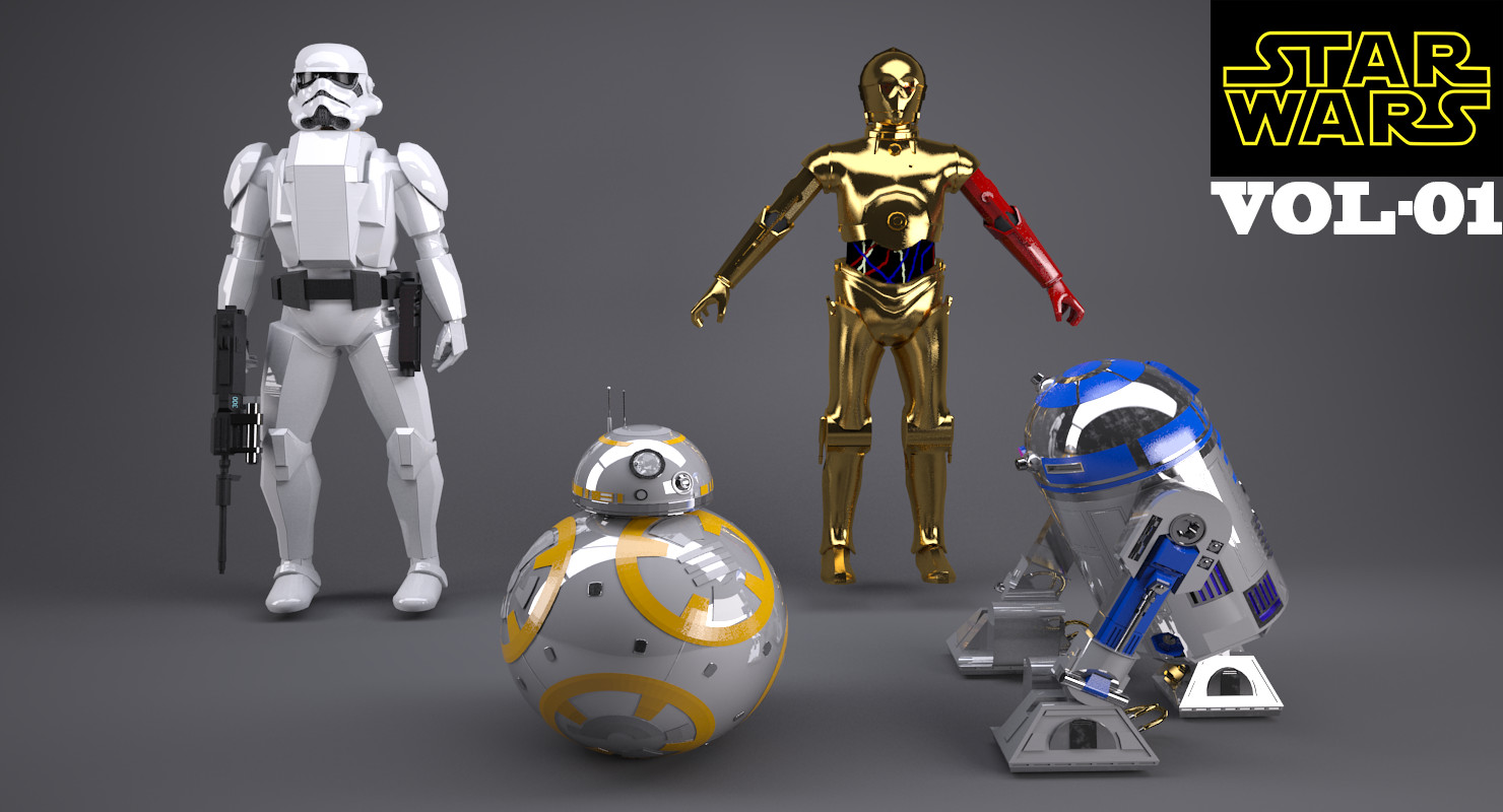 Starwars VOL-01 3D Model - 3DHunt.co