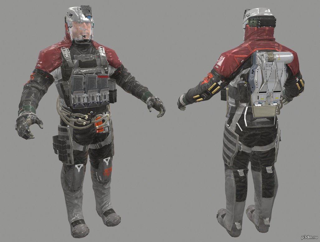 Light SDF Soldier 2 3D Model - 3DHunt.co