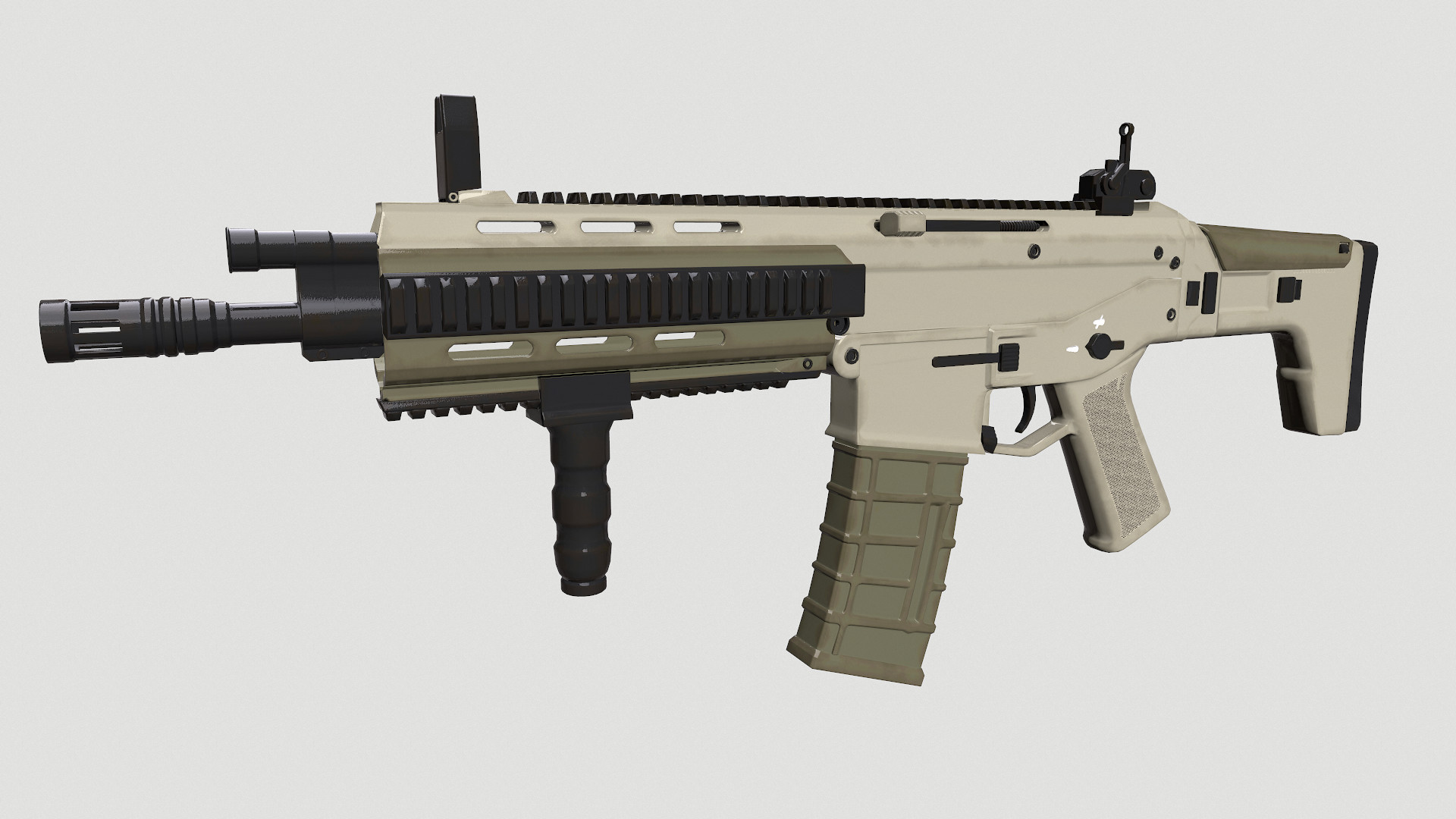 Masada ACR Assault Rifle 3D Model - 3DHunt.co