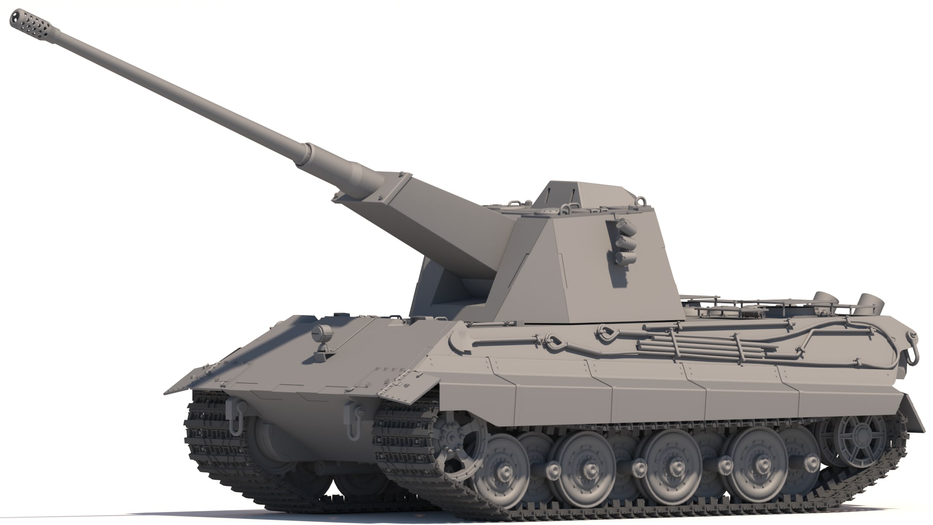 E-75 105 Flak 3D model 3D Model - 3DHunt.co