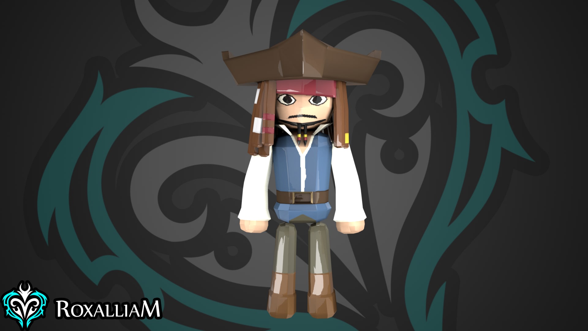 Jack Sparrow Puppet model 3D Model - 3DHunt.co