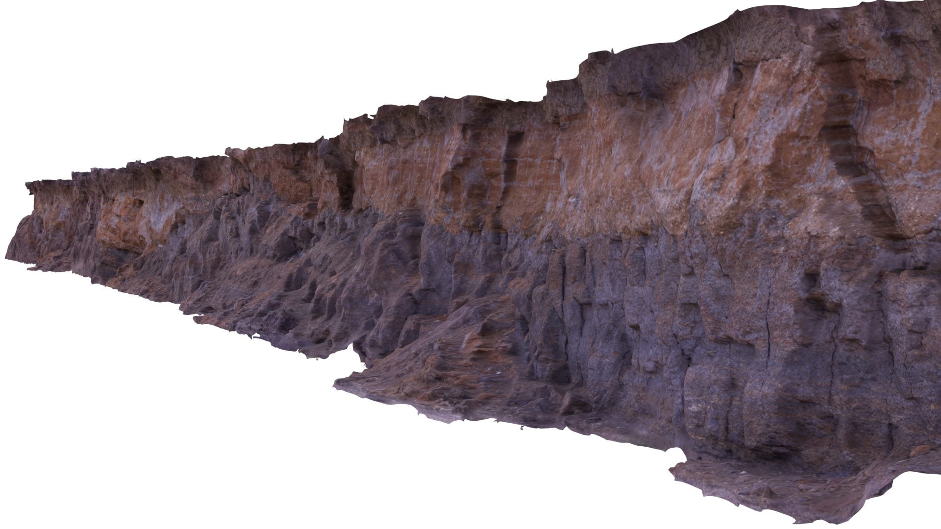 Long Cliff - High & Low Poly Versions model 3D Model - 3DHunt.co