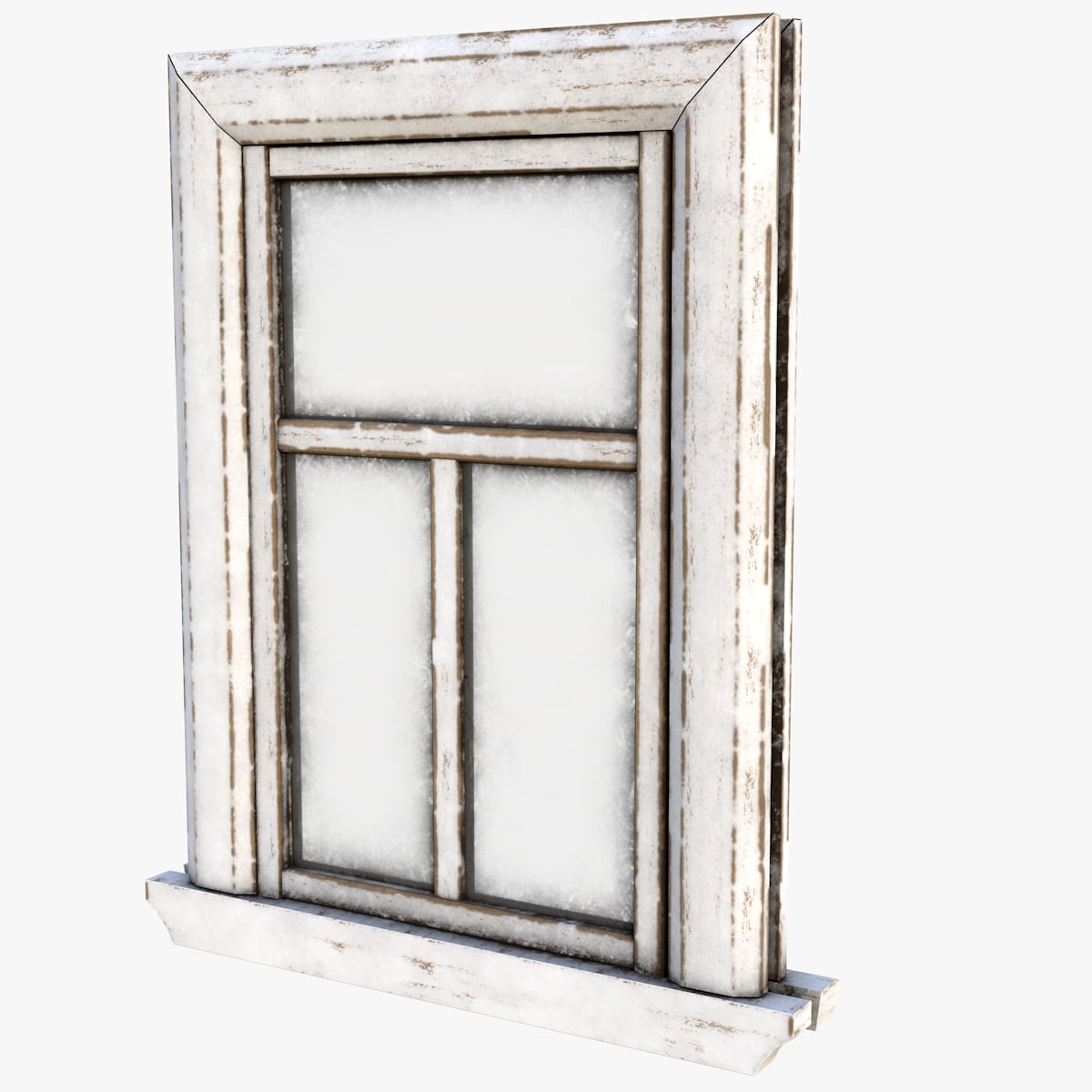 Old Window 01 3D Model - 3DHunt.co
