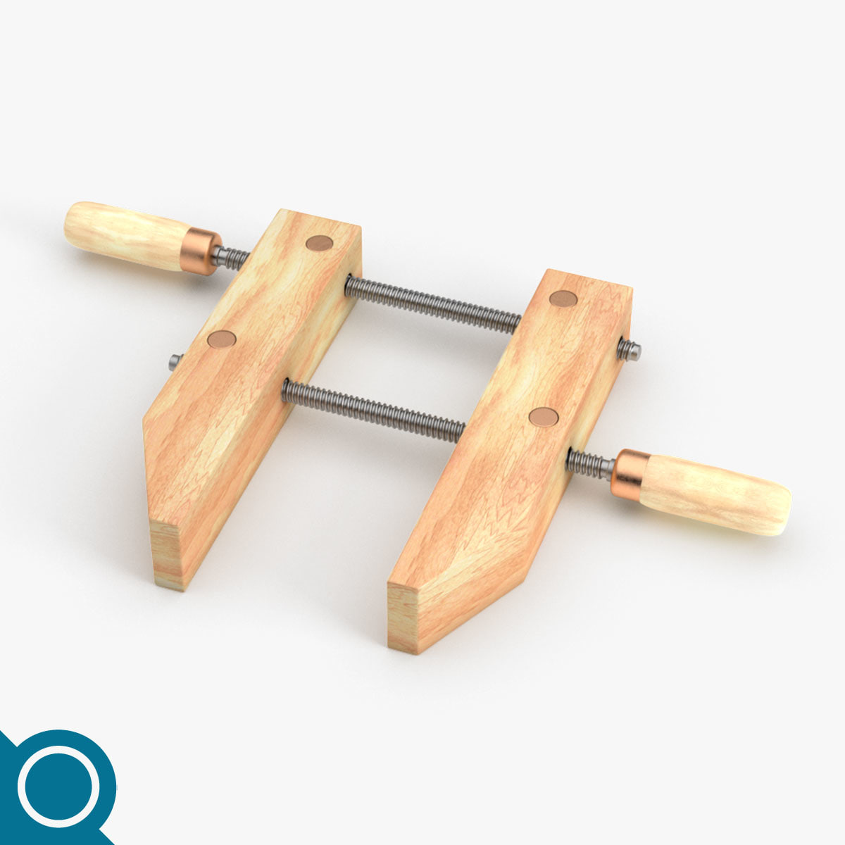 Wood Screw Clamp 3D model 3D Model - 3DHunt.co