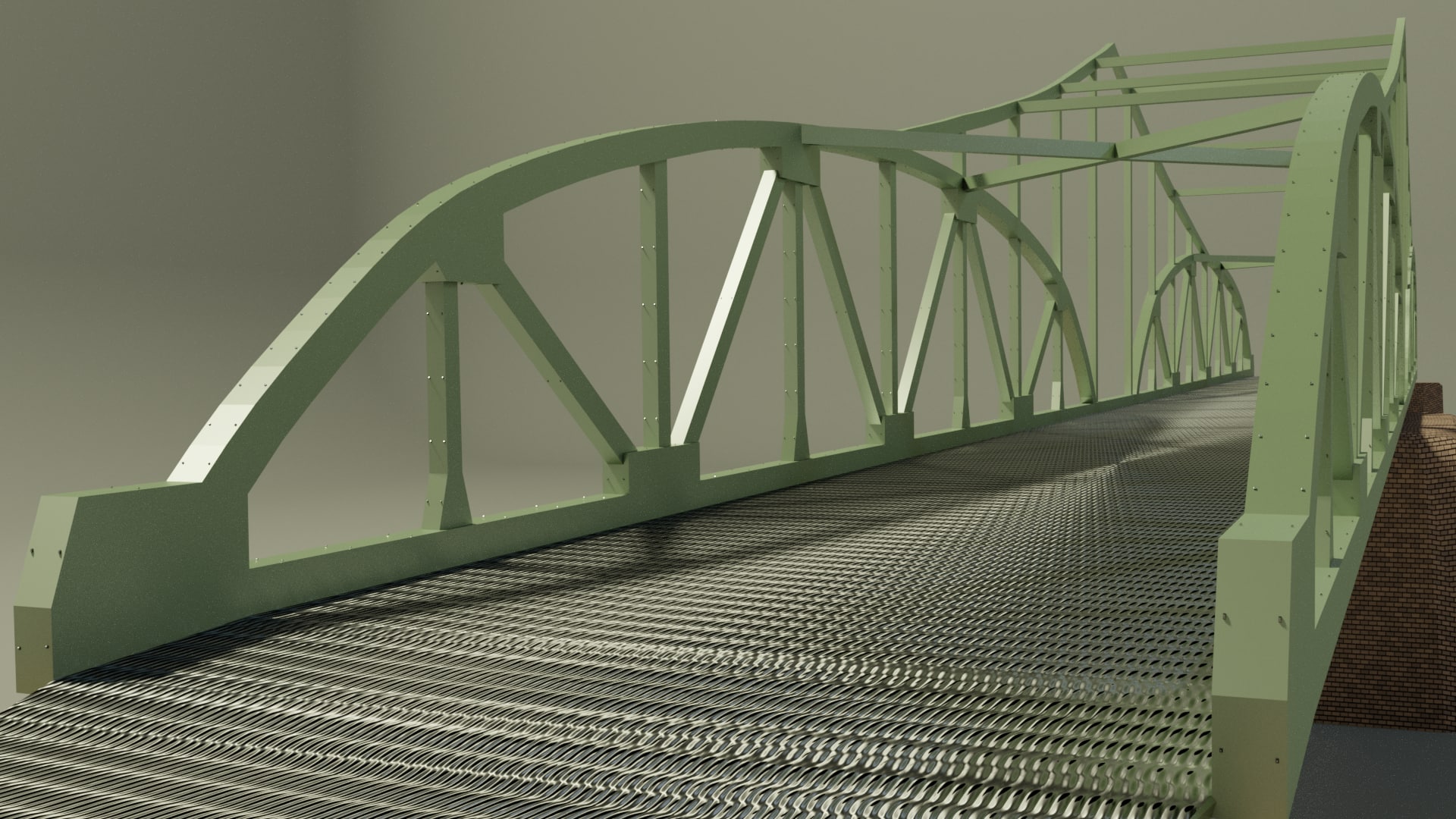 Steel bridge 3D Model - 3DHunt.co