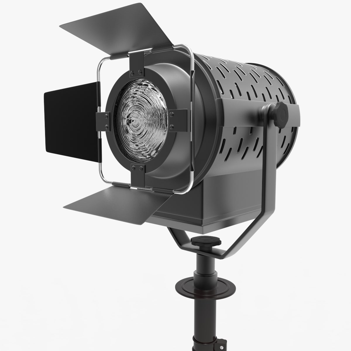 3D Spotlight with Tripod 3D Model - 3DHunt.co