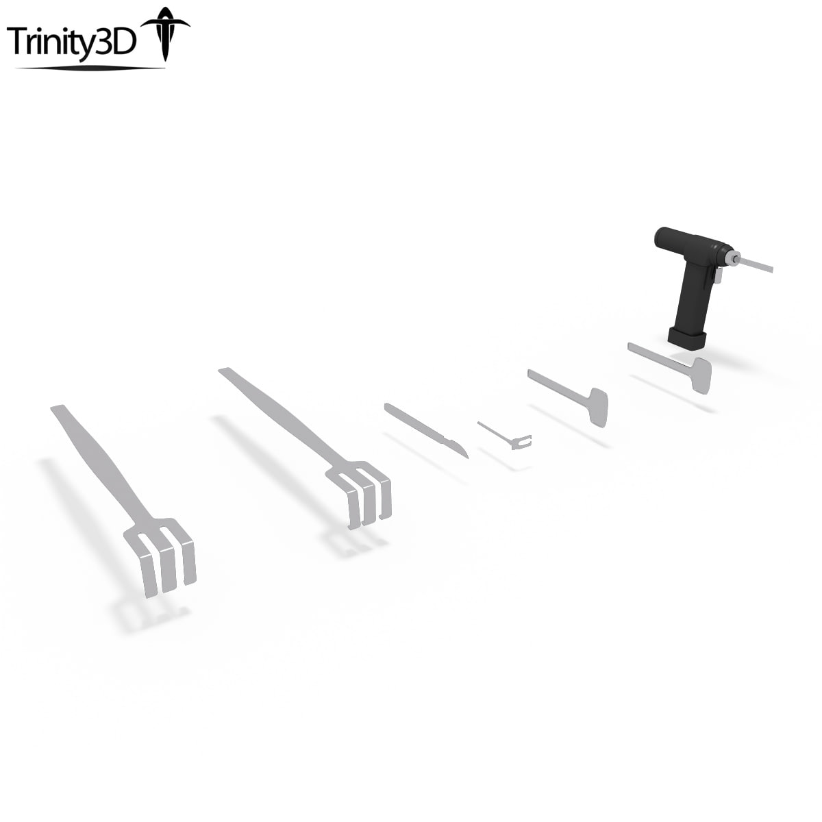 CABG Medical Instrument Set 3D Model - 3DHunt.co