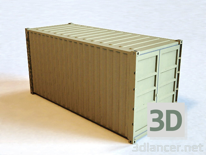 3D-Model Cargo Shipping Container - 3DHunt.co