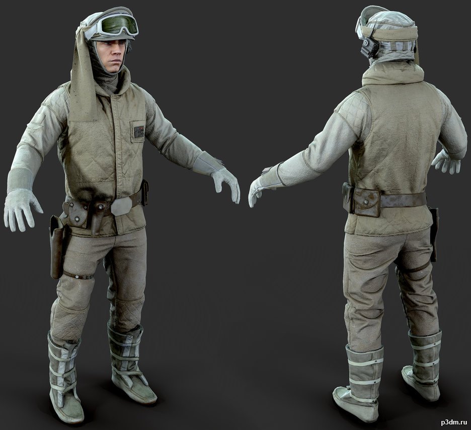 Luke Hoth 3D Model - 3DHunt.co