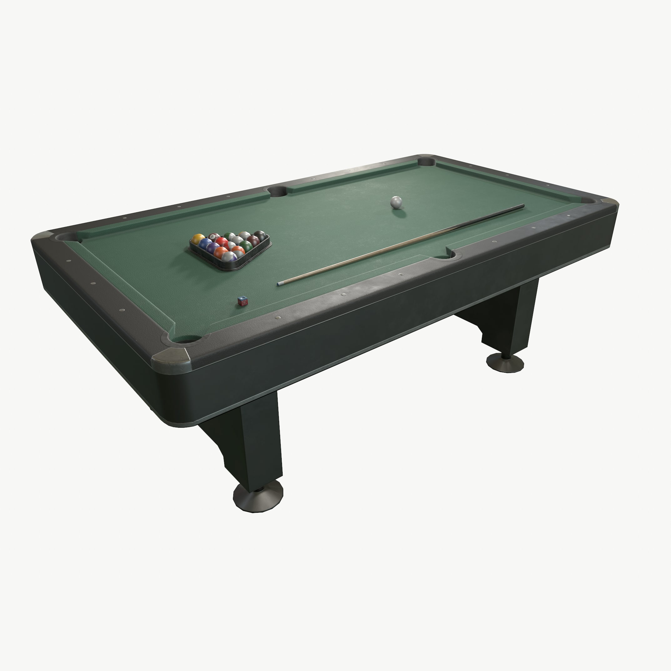 Pool Table 3D Model - 3DHunt.co