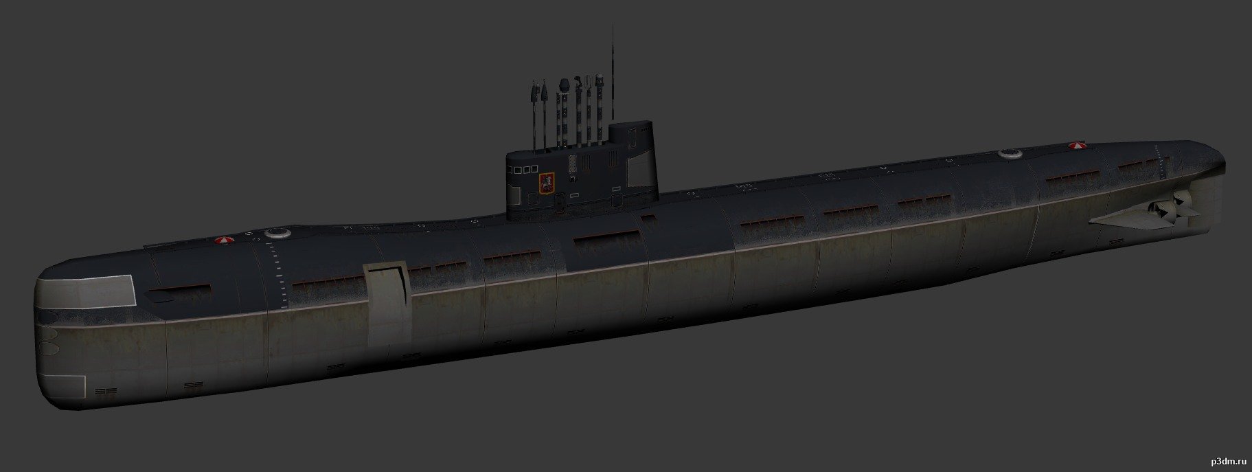 Tango Class Submarine 3D Model - 3DHunt.co