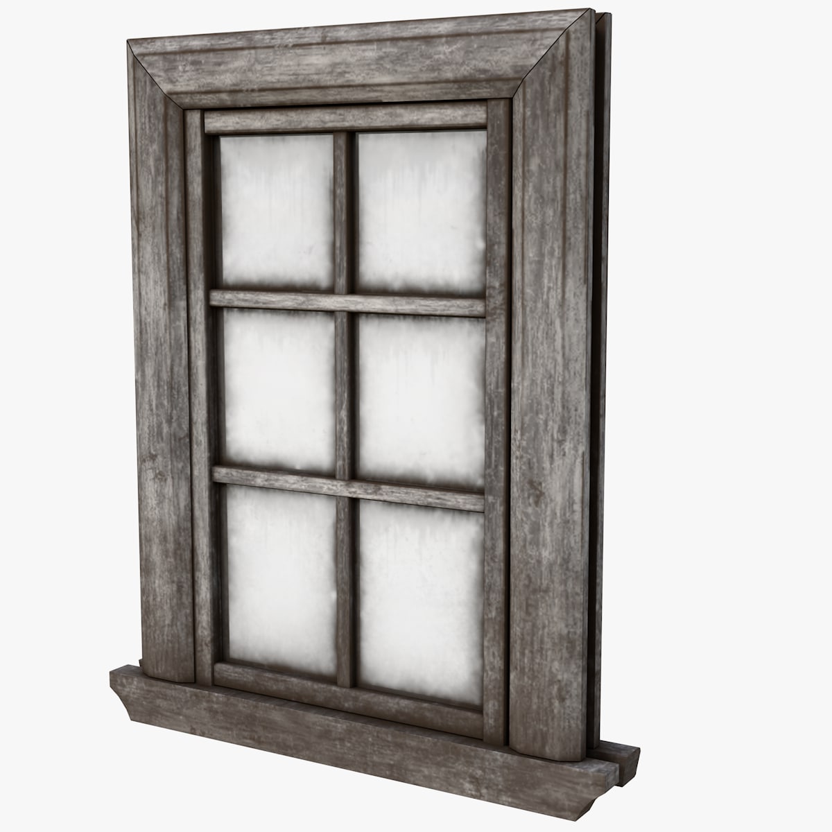 Old Window 06 3D Model - 3DHunt.co