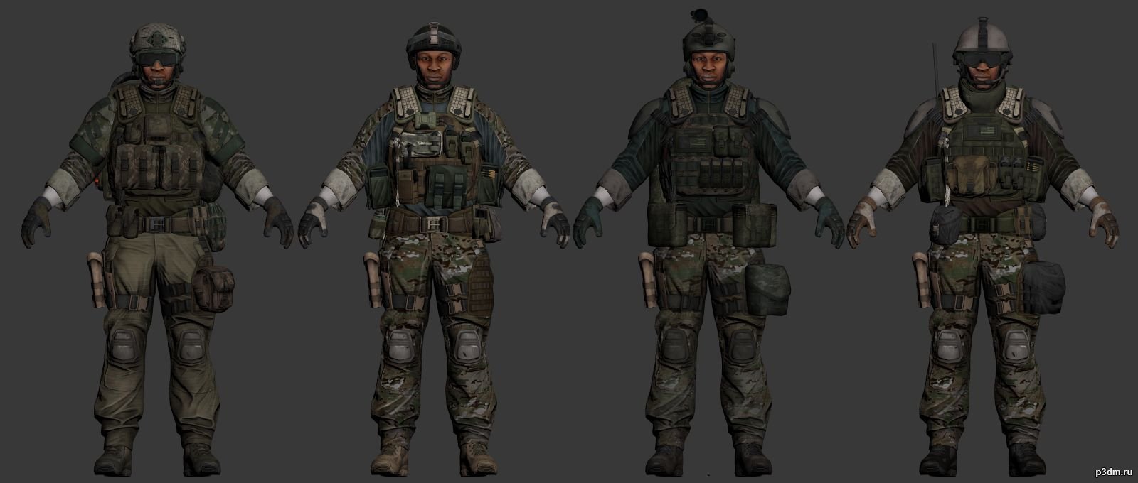 US Automatic rifleman 3D Model - 3DHunt.co