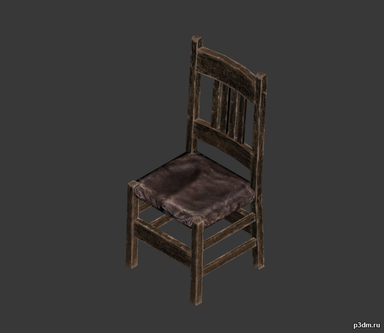Highback Prison Chair 3D Model - 3DHunt.co