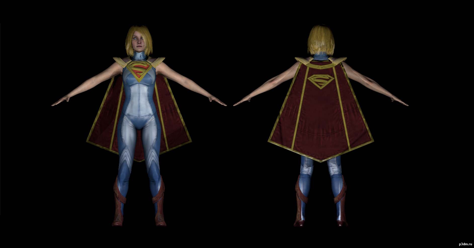 Supergirl 3D Model - 3DHunt.co
