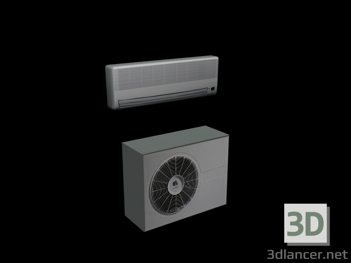 3D-Model AIR CONDITIONING (EXTERNAL UNIT AND SPLIT) - 3DHunt.co