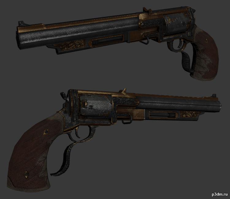 Hand Cannon 3D Model - 3DHunt.co