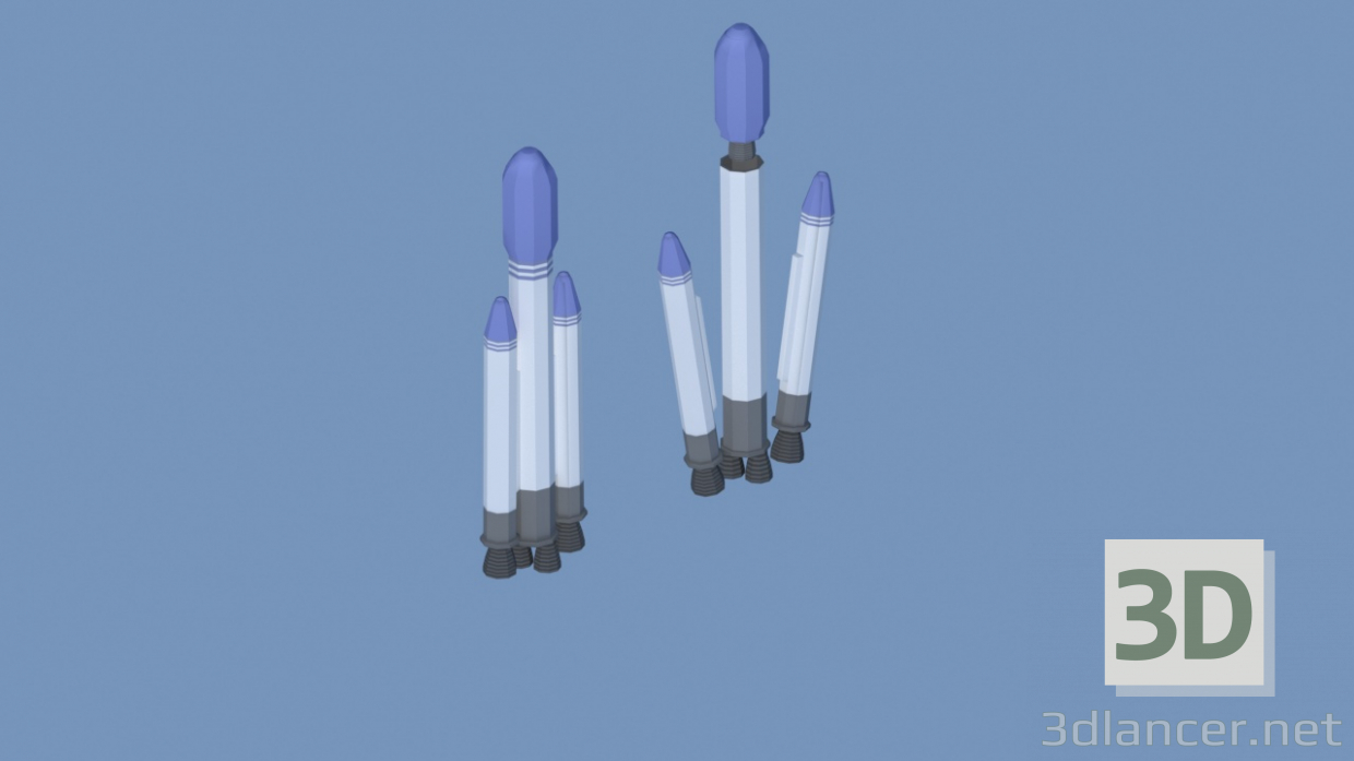 3D-Model space rocket - 3DHunt.co