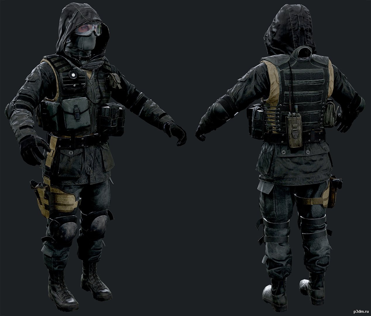 SAS CT Assault (William) 3D Model - 3DHunt.co