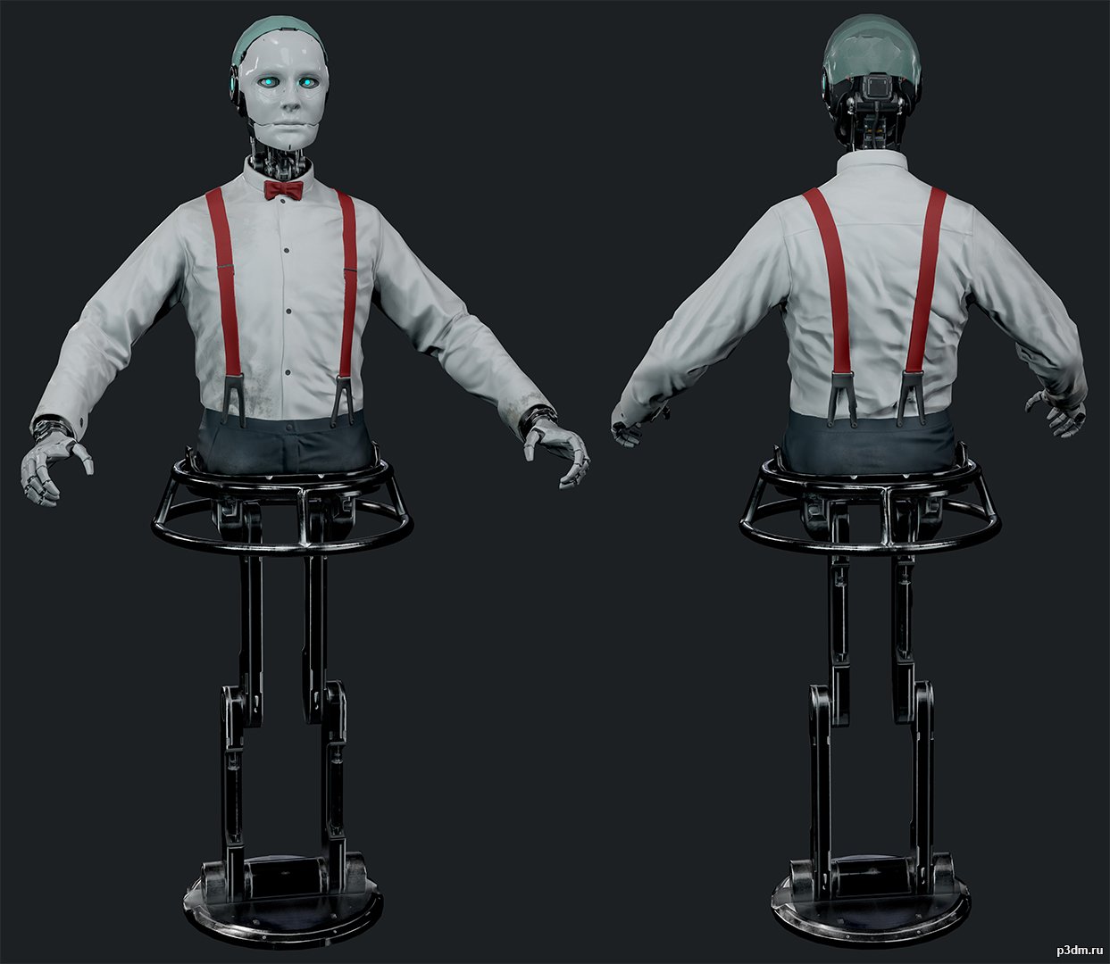 Robot Bartender 3D Model - 3DHunt.co