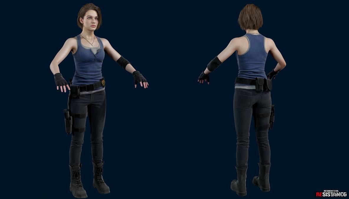 Resident Evil Resistance - Jill Valentine 3D Model - 3DHunt.co
