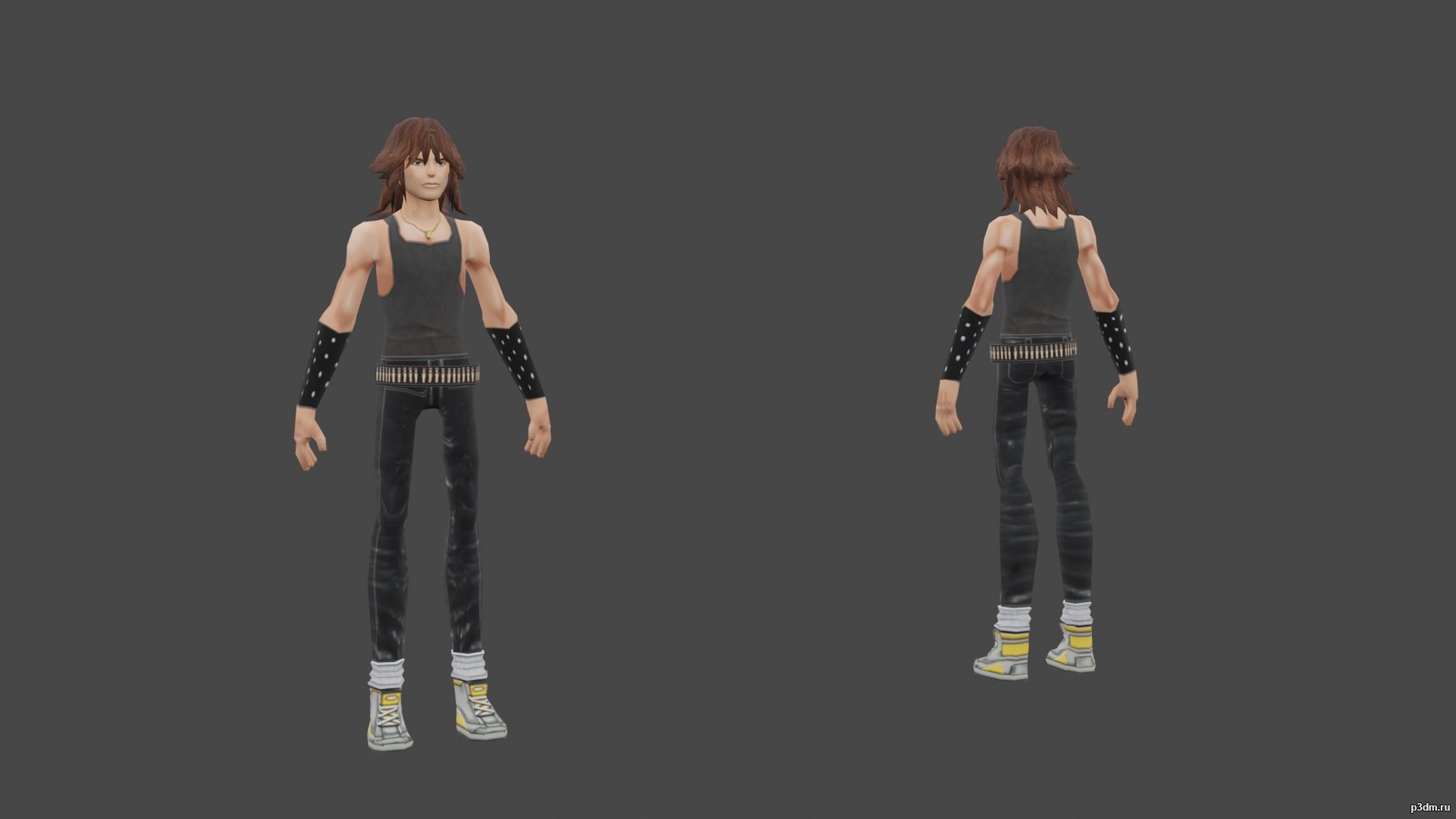 Male Singer 3D Model - 3DHunt.co