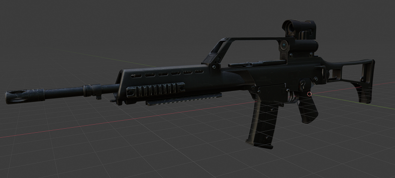 G36A2 3D Model - 3DHunt.co