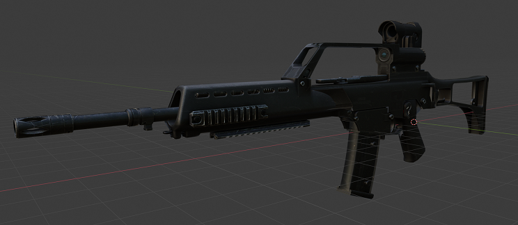 G36A2 - C2A 3D Model - 3DHunt.co