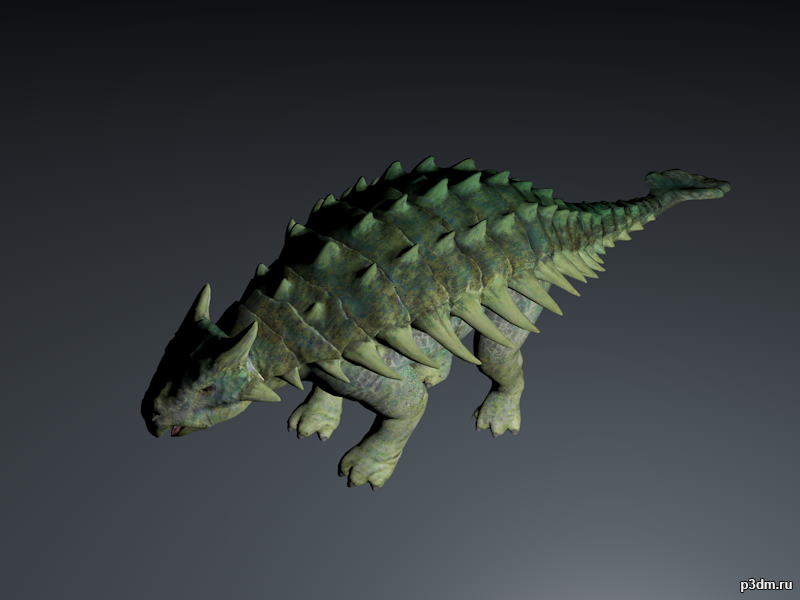 Saichania 3D Model - 3DHunt.co