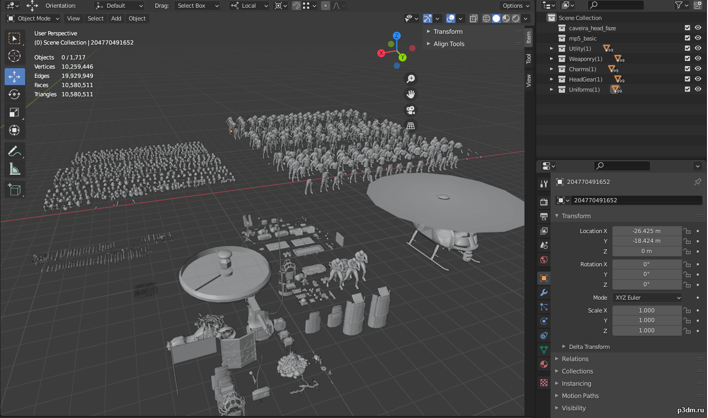 Untextured Rainbow Six Siege Models 3D Model - 3DHunt.co
