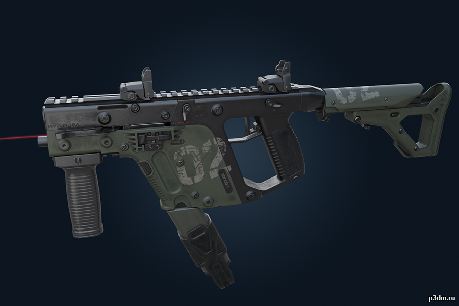 Vector .45 ACP - Rainbow Six Siege 3D Model - 3DHunt.co