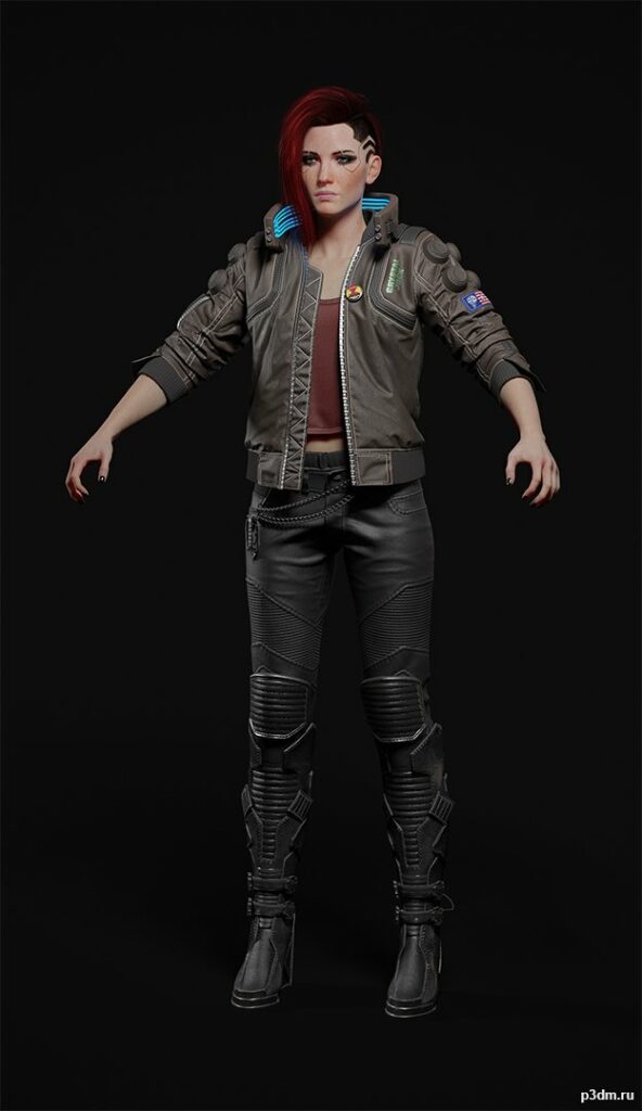 Cyberpunk 2077: V 3D Model_6110f4bcb05e6.jpeg - 3DHunt.co