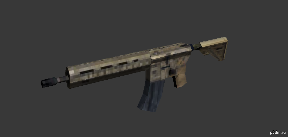HK416A5 in style PS1 3D Model_62e64b3b8dc9e.png - 3DHunt.co